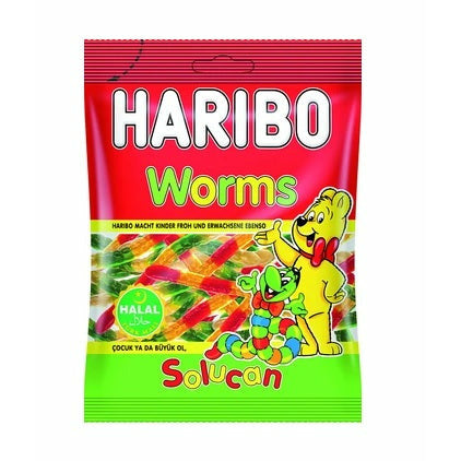 Haribo Worms (Halal) 80Gr - Turkish Market